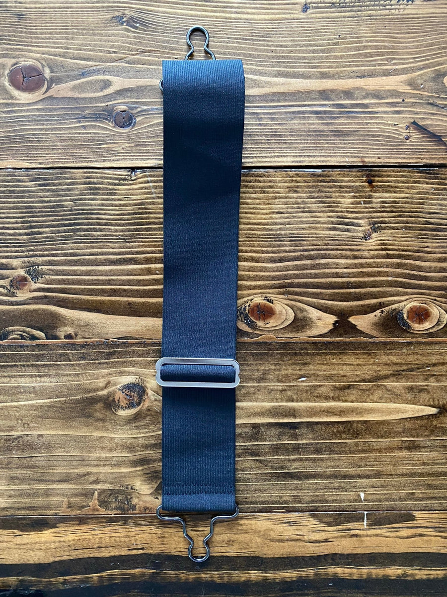 Solid black strap – Turn'n & Burn'n Straps